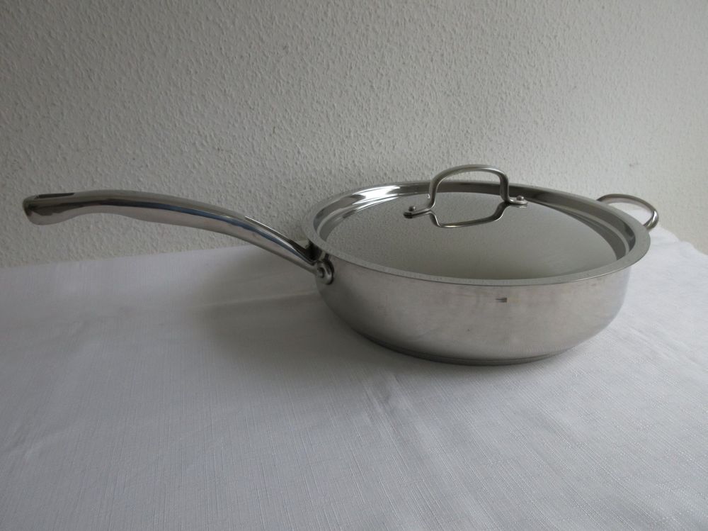 Bratpfanne mit Deckel, Stainless Steel, auch für Induktion (Gebraucht) in Binningen für CHF 35 ...