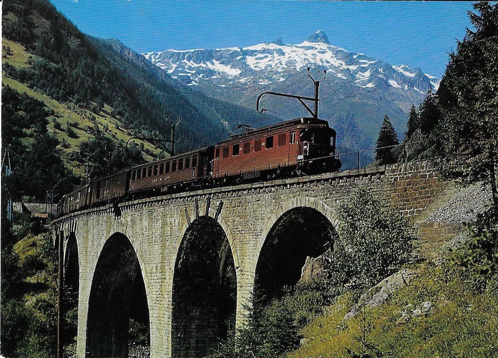Lötschbergbahn bei Goppenstein (Neu (gemäss Beschreibung)) in Rothrist ...