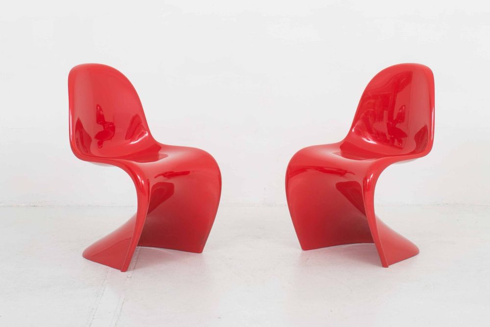 Verner Panton Classic Stuhl von Vitra in Rot (Gebraucht) in Zürich für ...