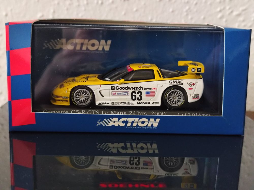 Chevorlet / Corvette C5-R Le Mans 2000 / Gelb-Weiss / OVP | Kaufen auf ...