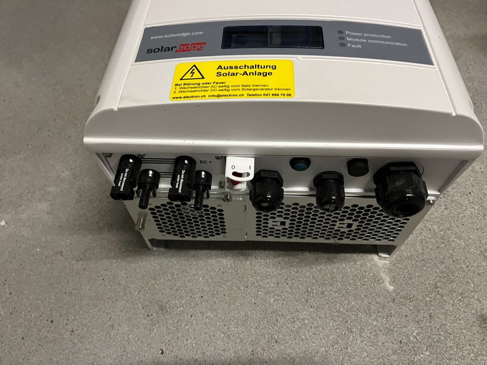 Dreiphasen-Wechselrichter Solaredge SE15K (Gebraucht) in für CHF 1590 ...