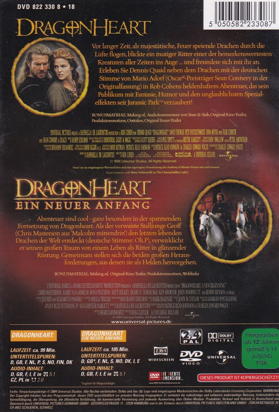 DVD ab Fr. 1.--, Dragonheart & Dragonheart-Ein neuer Anfang (Gebraucht ...