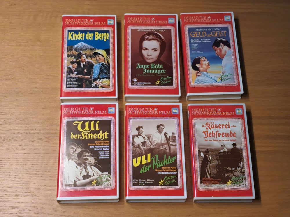 VHS Videokassetten, Set, Sammlung mit Schweizer-Filmen (Neu und originalverpackt) in Unterseen ...