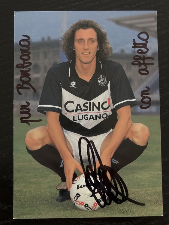 FC Lugano Autogrammkarte Christian Colombo 1995/96 Selten (Gebraucht ...