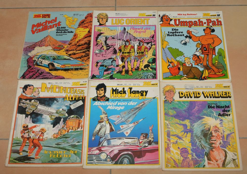 4 x ZACK BOX + 2 x ZACK ALBUM …Koralle … 1. Auflagen 1975/80 | Kaufen auf Ricardo