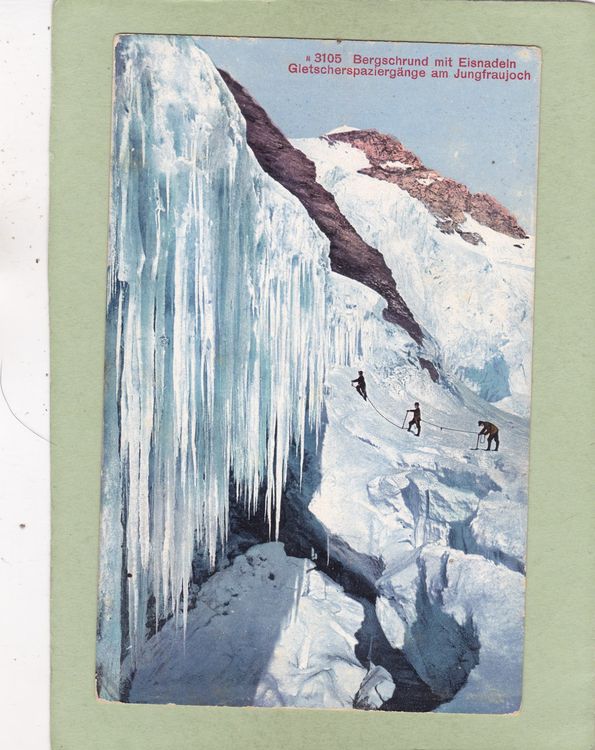 Bergschrund mit Eisnadeln Gletscherspaziergang Jungfraujoch (Gebraucht ...