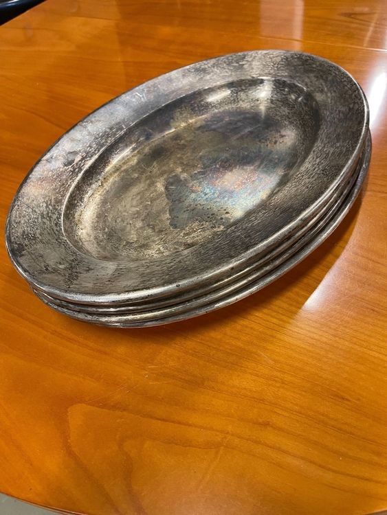 4 Stück Silberplatte H. Beard, Montreux (Gebraucht) in Strengelbach für ...