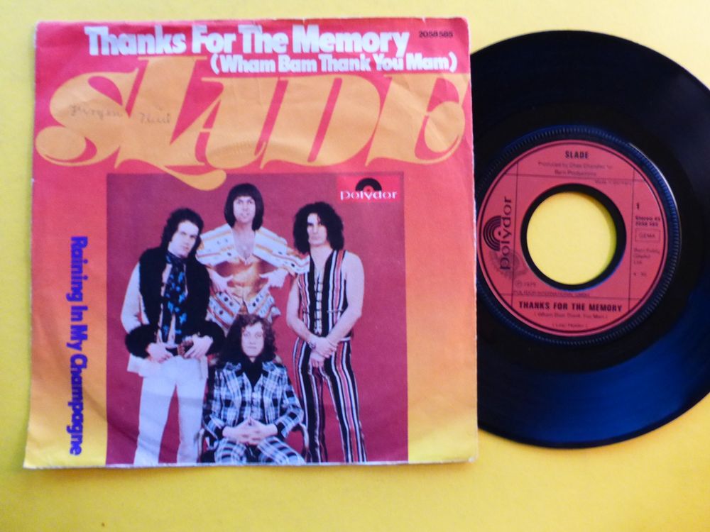 Slade – Thanks For The Memory (Wham Bam Thank You Mam) (Gebraucht) in ...