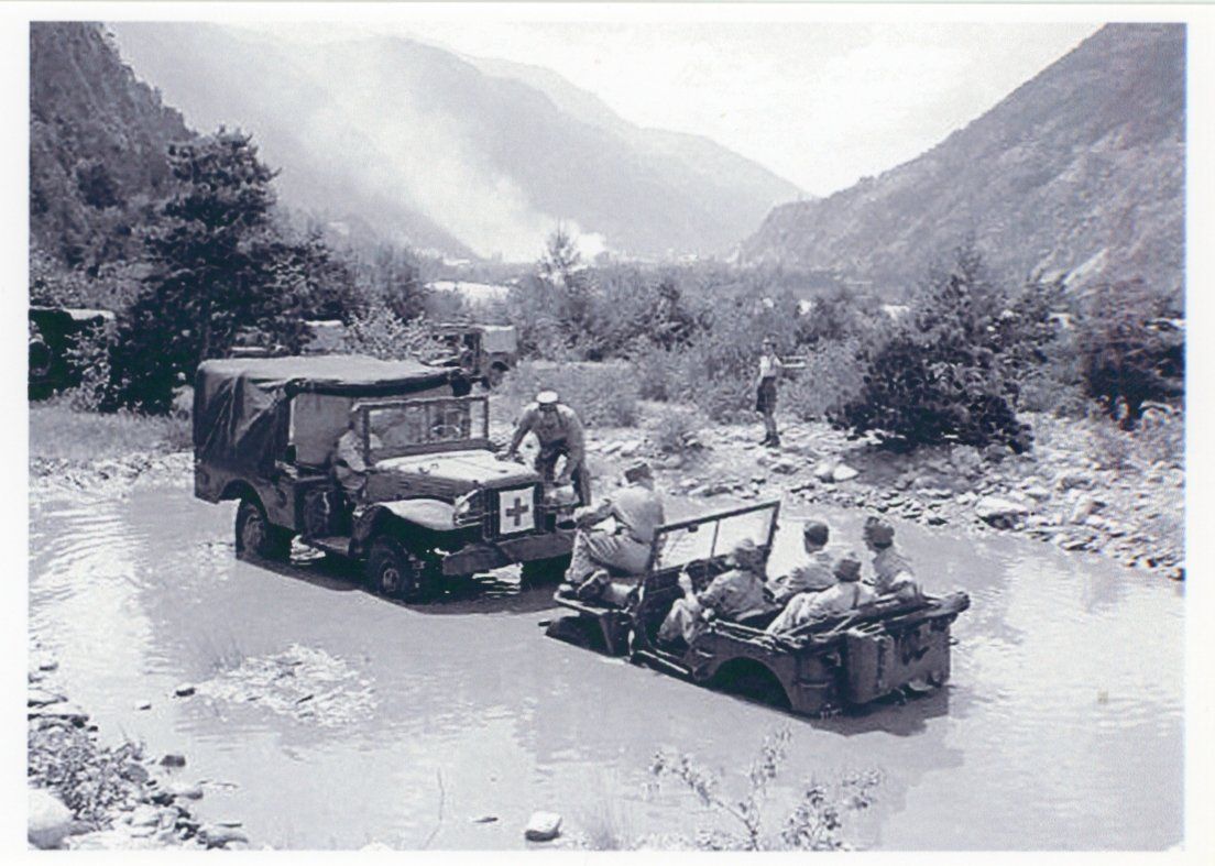Brig VS - Soldaten-Frauen mit Militär-Jeep um 1950 (Gebraucht) in Brig ...