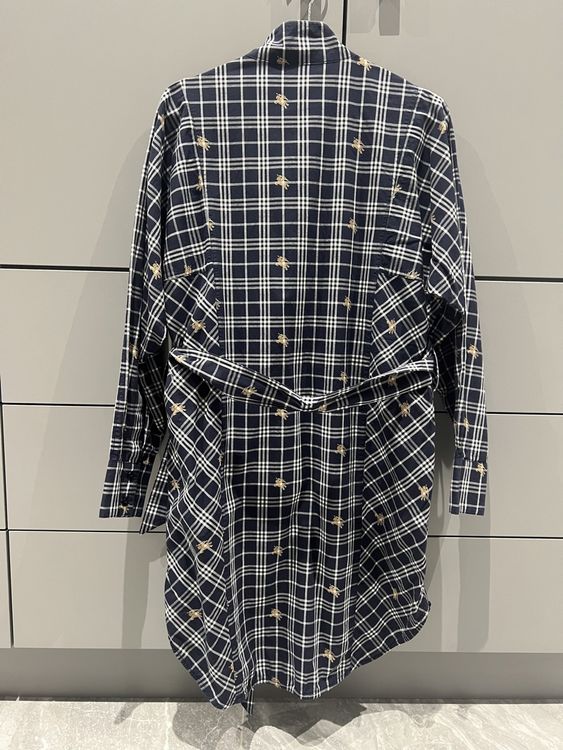 Robe chemise Burberry à carreaux bleu marine, taille S (Gebraucht) in Studen BE für CHF 50 – mit ...