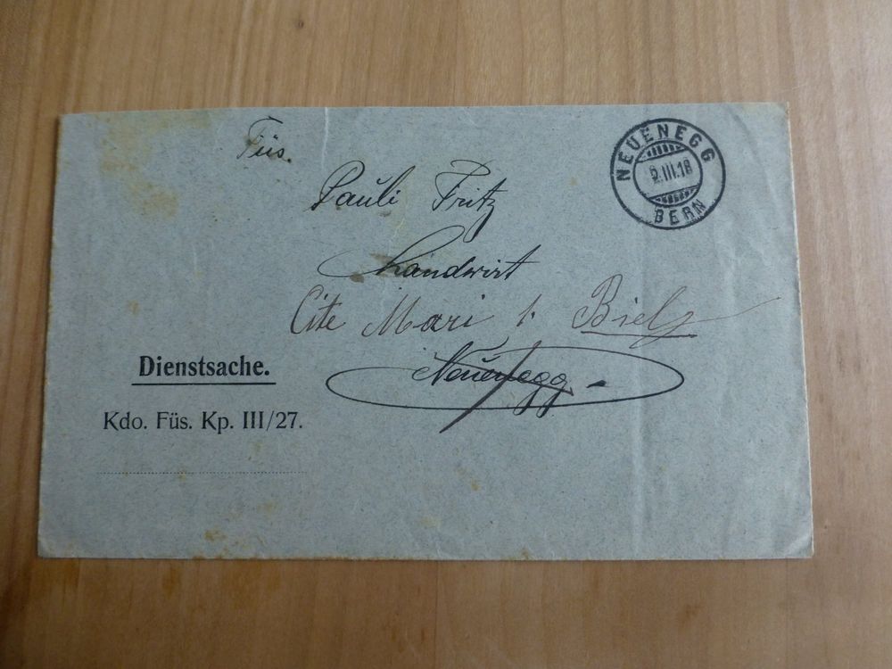 Militär, Neuenegg 1918 (Gebraucht) in Bettlach für CHF 1 – mit Lieferung auf Ricardo kaufen