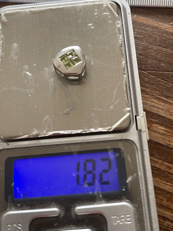 Pendentif 925 pierre péridot véritable / SVP lisez le texte (D'occasion ...