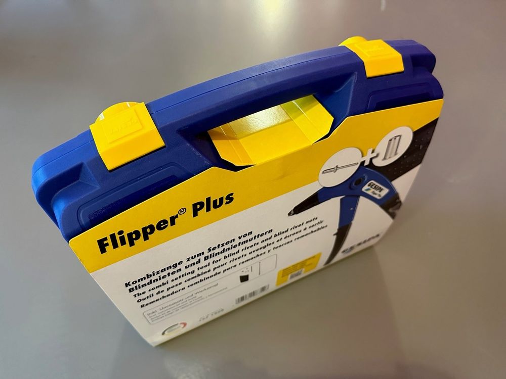 GESIPA Blindnieten Kombizange Flipper Plus Set im Koffer NEU (Neu und ...