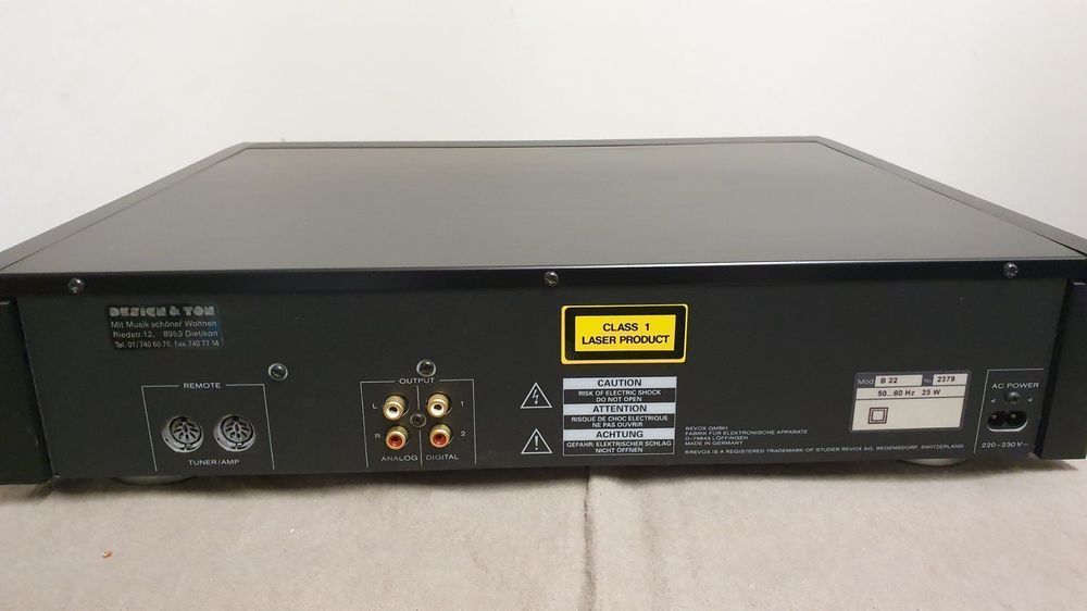 Revox B22 CD-Player (Gebraucht) in für CHF 390 – nur Abholung auf ...