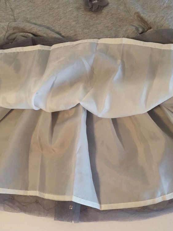 Neuware 50-70% SALE 🛒 Festkleid grau mit Tüllrock G.74 (Neu und ...