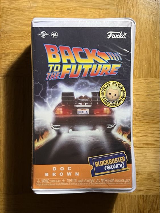 Funko Blockbuster Rewind - Back to the Future Doc Brown VHS (Neu und ...