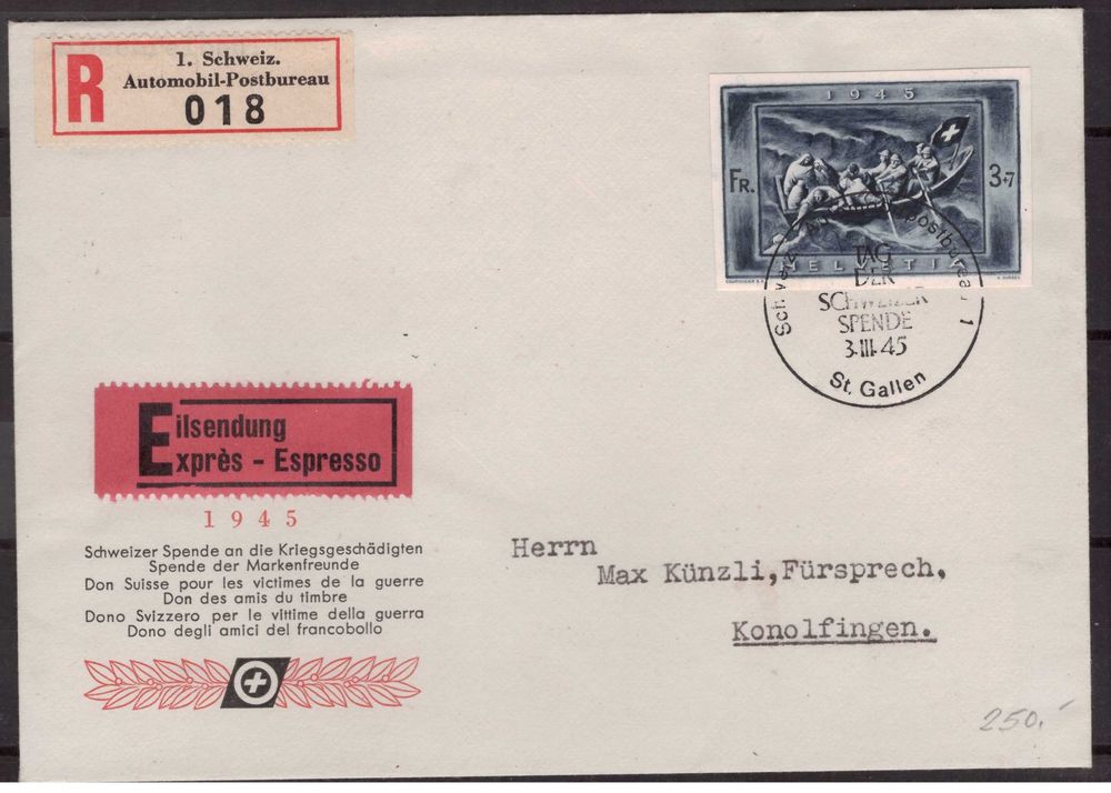 # 108 --- BLOCKAUSSCHNITT AUF BRIEF (Gebraucht) in Dübendorf für CHF 18 – mit Lieferung auf ...