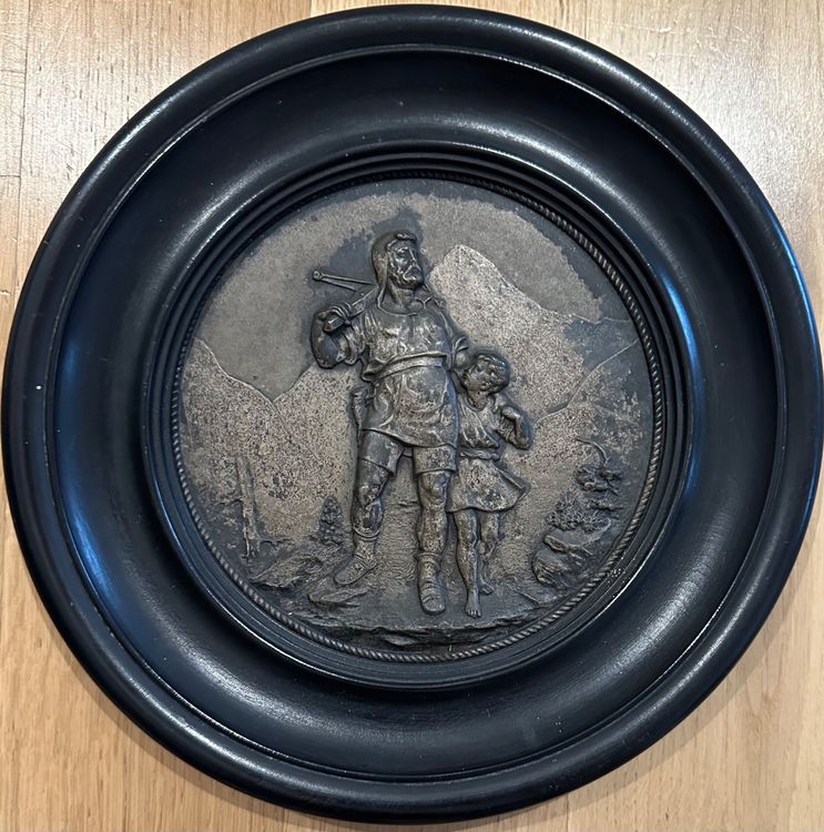 Antike Relief von Wilhelm Tell ans Zinkguss | Kaufen auf Ricardo