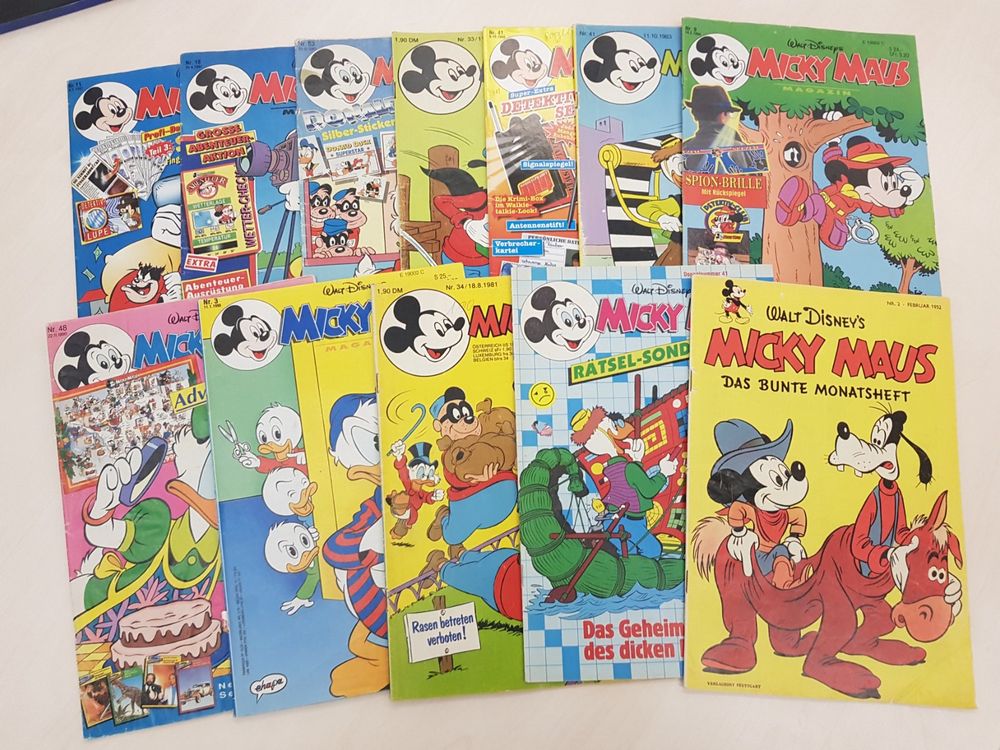 12 x MICKY MAUS Comics Hefte 80er Jahre | Kaufen auf Ricardo