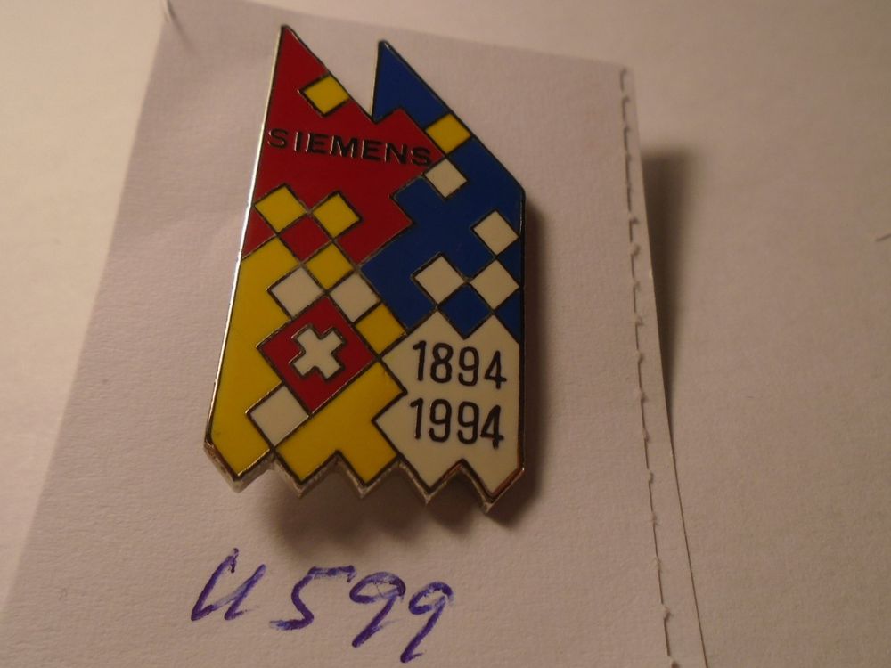 1 Siemens Jubiläums Pin 100 Jahre Schweiz 1894-1994 (U599) (Gebraucht ...