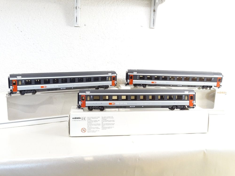 Märklin 3 x 4369 Personenwagen, Bpm SBB/CFF, H0, WS/AC,OVP (Gebraucht) in Wohlen für CHF 72 ...
