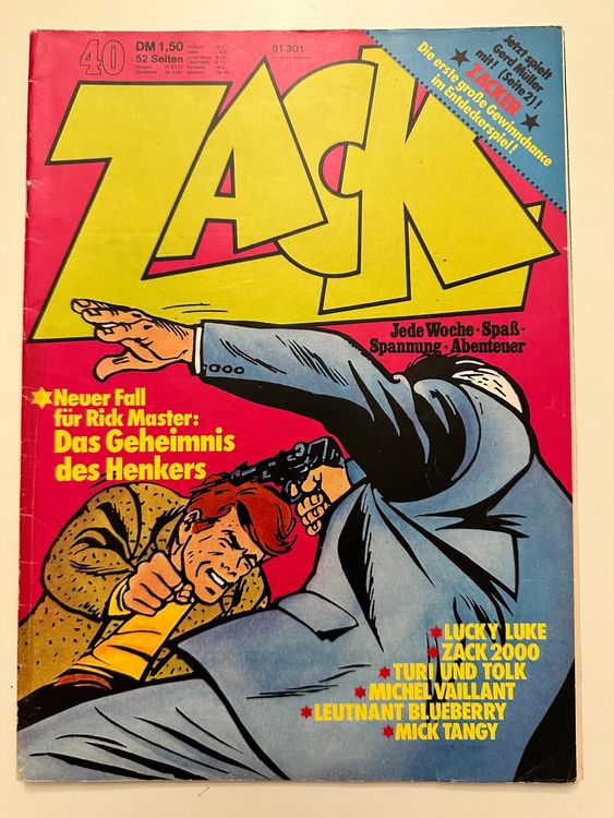 Rarität Zack Comics 40 von 1973 (Gebraucht) in Münsingen für CHF 5 – mit Lieferung auf Ricardo ...