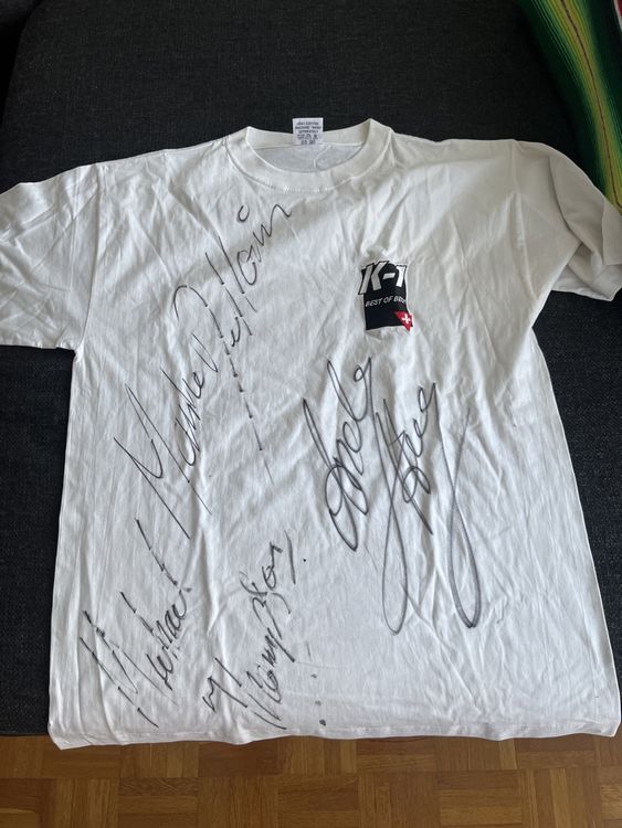 T-Shirt mit Autogram Andy Hug, Deflorin und Thompson (Neu (gemäss Beschreibung)) in Thalwil für ...
