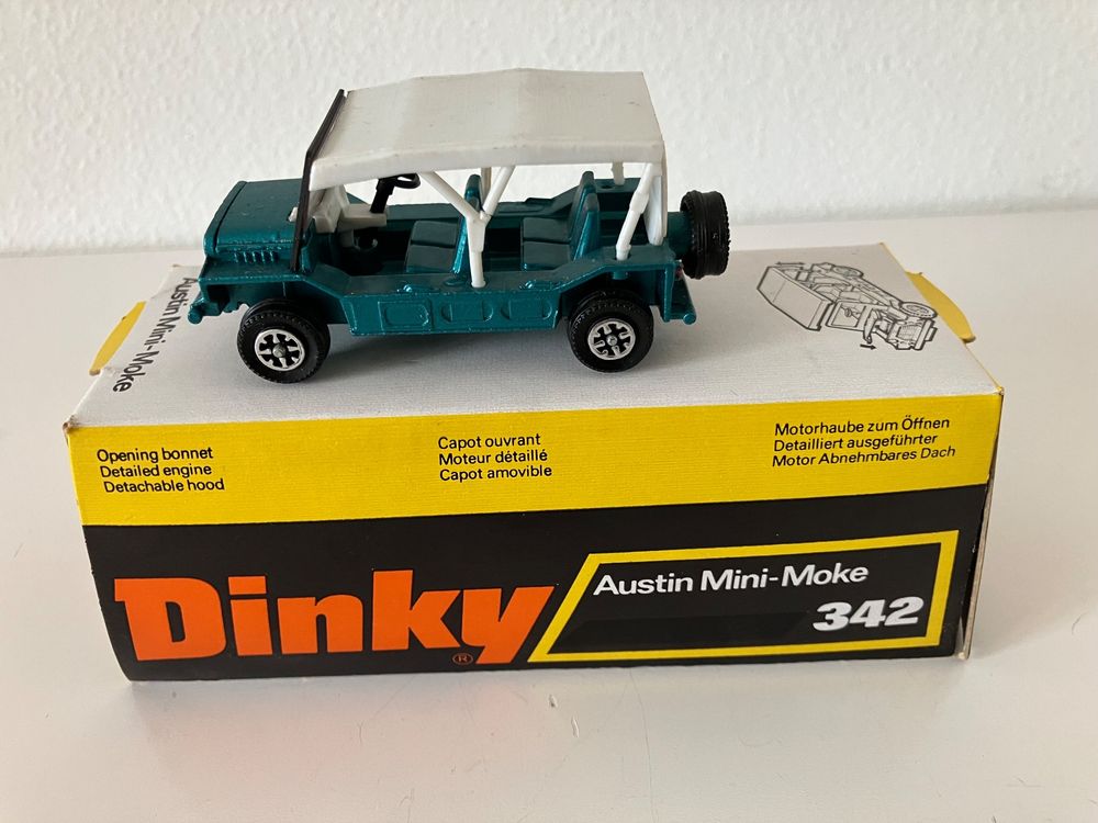 Dinky Toys Austin Mini Moke Nr 342 grün weiss (Neu (gemäss Beschreibung ...