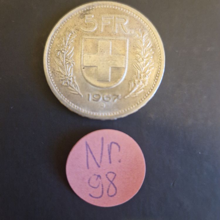 Silbermünze 5 Franken 1967 (Gebraucht) in Stans für CHF 10 – mit Lieferung auf Ricardo kaufen