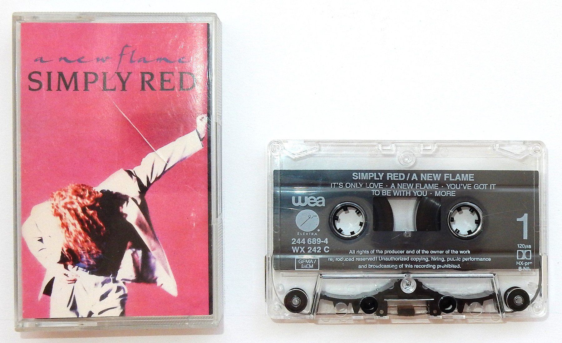 Musikkassette « Simply Red - A New Flame » - 1989. (Gebraucht) in ...