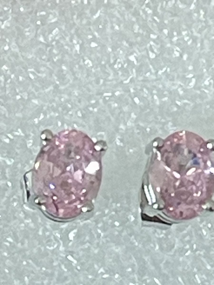 Jolis clous d’oreilles argentés pierre quartz neufs (Neuf (Voir ...