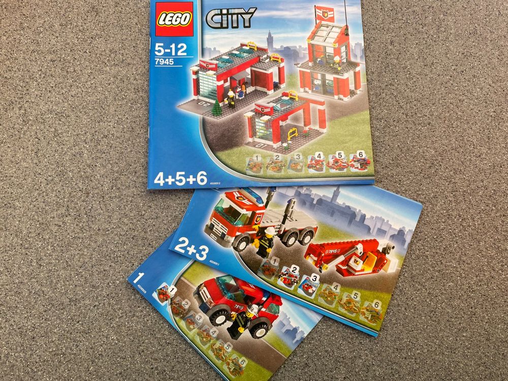 LEGO City # 7945 FEUERWEHR Station mit Anleitungen | Kaufen auf Ricardo
