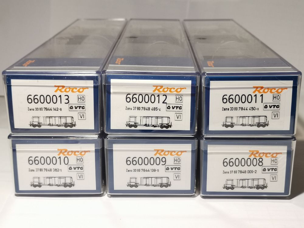 Roco H0 6-tlg. Display Kesselwagen Zans VTG (Neu und originalverpackt ...
