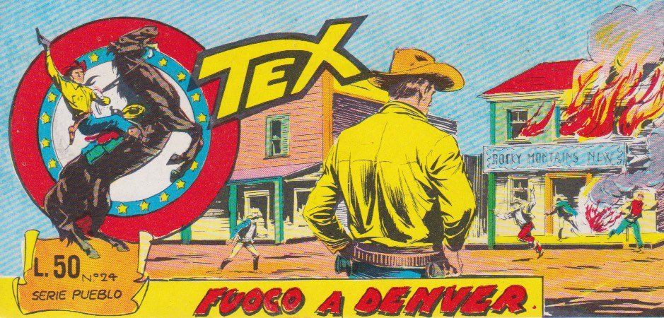 Italian comic strip TEX SERIE PUEBLO # 24 1965 FUOCO A DENVE (Gebraucht ...