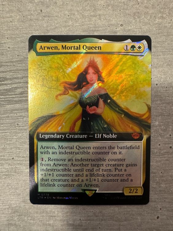 Borderless Surge Foil Arwen Mortal Queen Lord Of The Rings Neu