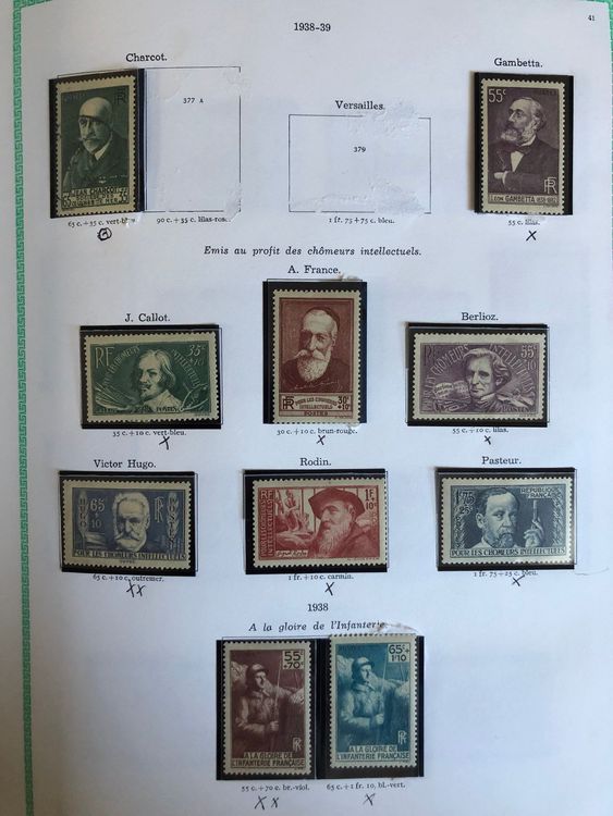 10 timbres neufs selon photo France (Gebraucht) in Charmey (Gruyère ...