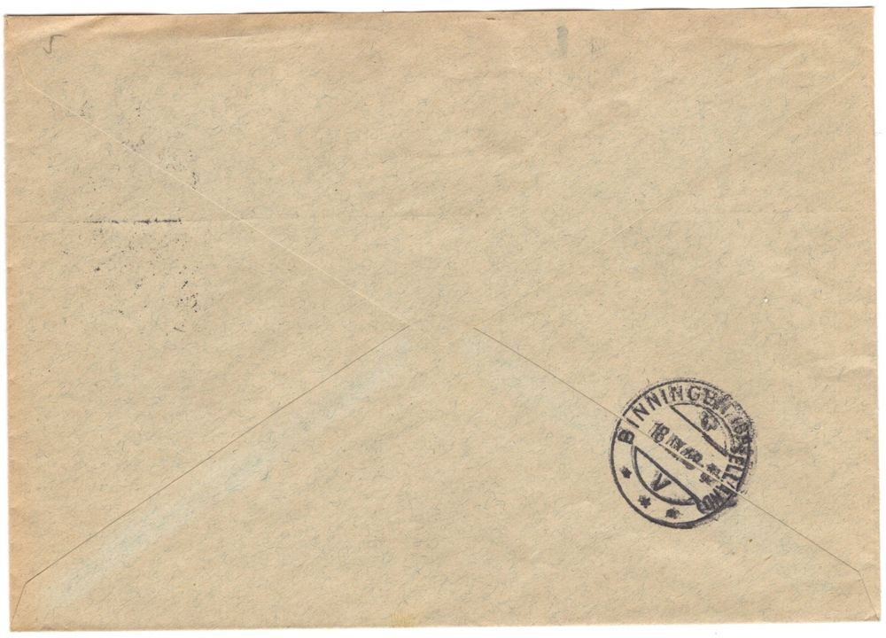 30 Rp. Rheinfall - Chargé-Beleg von ARLESHEIM nach BINNINGEN (Gebraucht ...