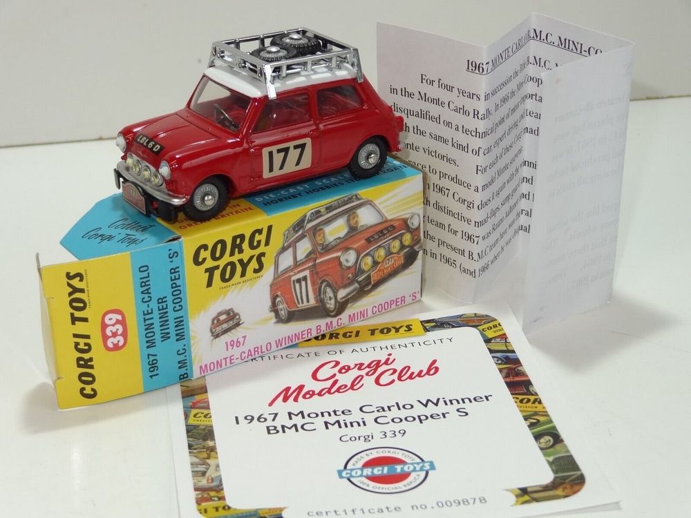 Corgi Model Club 339 Mini Cooper S 1967 - Re-issue TOP !!! | Kaufen auf ...