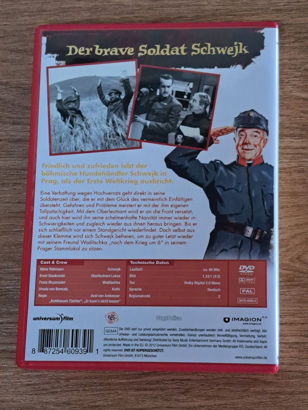 DVD Der brave Soldat Schwejk mit Heinz Rühmann 1960 (Neu (gemäss ...