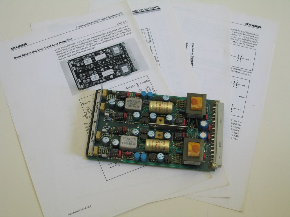 Studer 1.915.904.81 Stereo Balancing Unit | Kaufen auf Ricardo