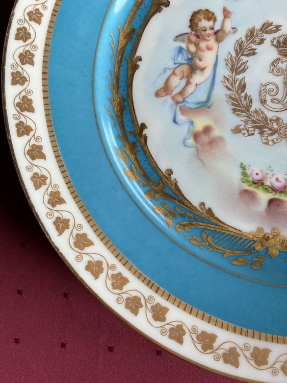 Sèvres - Teller von 1846 mit Monogramm “LP” (Louis-Philippe) (Gebraucht ...