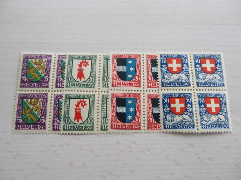 PJ Serie 1926 im 4er Block, postfrisch**, ab 1.- | Kaufen auf Ricardo