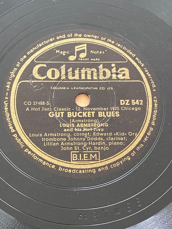 Schellackplatte LOUIS ARMSTRONG AND HIS HOT FIVE | Kaufen auf Ricardo