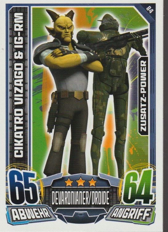 TCG Card # 84 CIKATRO VIZAGO & IG-RM STAR WARS REBEL ATTAX | Kaufen auf ...