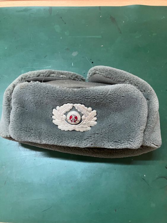 Original NVA Winterfellmütze DDR Mutz Hut Militär Armee (Gebraucht) in ...
