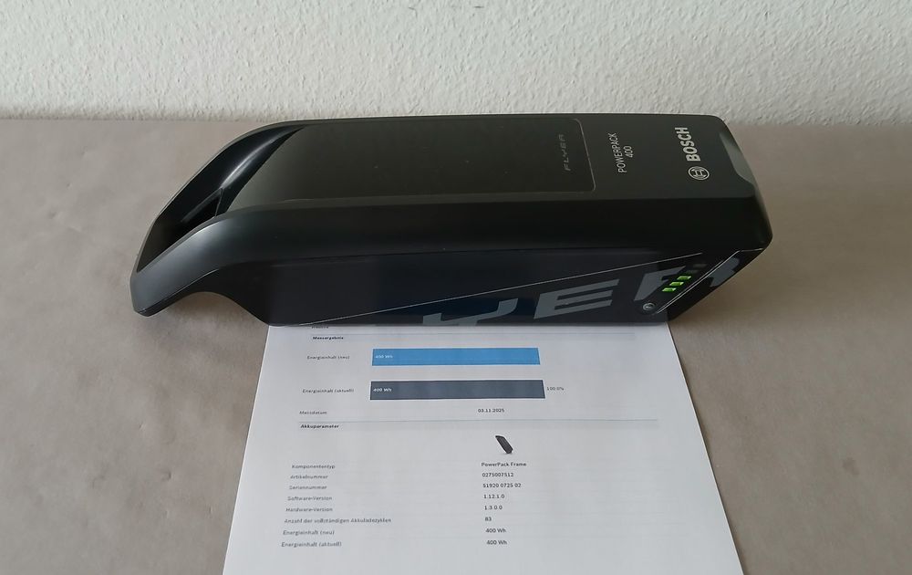 Bosch Powerpack 400 Flyer mit 477Wh - mit Messbericht (Gebraucht) in ...