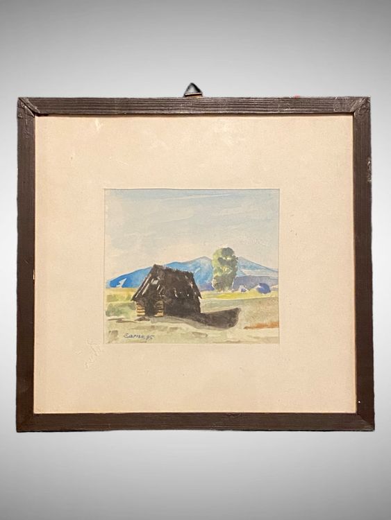 RANDY CARIZO Superbe paysage aquarelle originale sur papier (Gebraucht) in Morges für CHF 10 ...