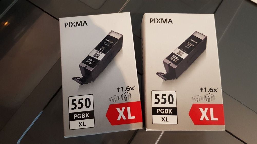 2 x Canon Pixma Patrone - 550 PGBK - XL (Neu (gemäss Beschreibung)) in ...