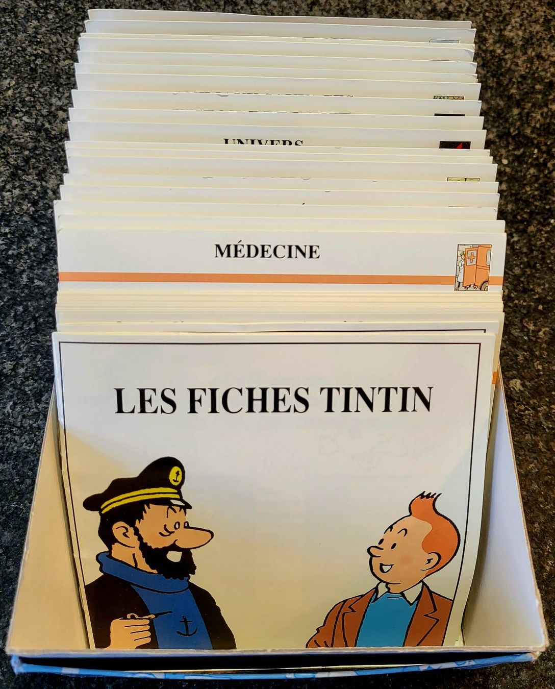 Les fiches Tintin années 90 (Gebraucht) in Montet (Glâne) für CHF 25 ...