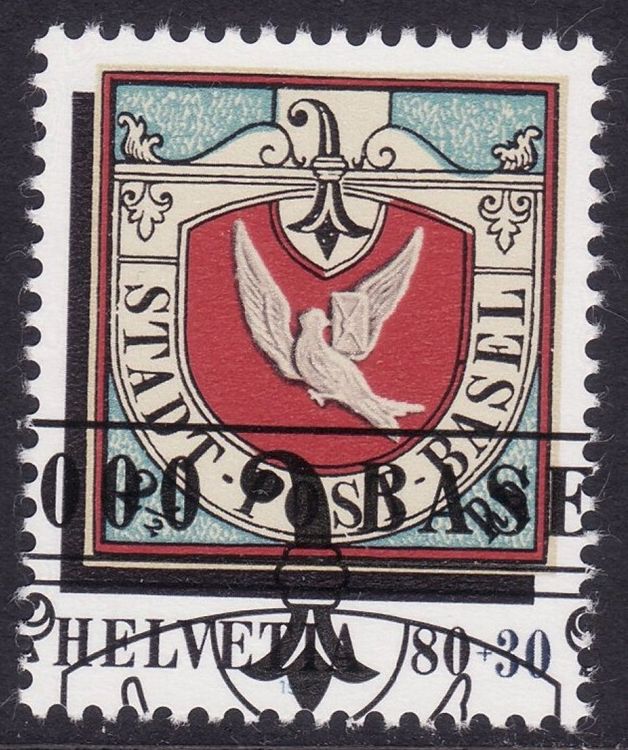 SBK-Nr. W75 (Basler Taube 1995) ET-Stempel (Gebraucht) in Teufenthal AG für CHF 0.65 – mit ...